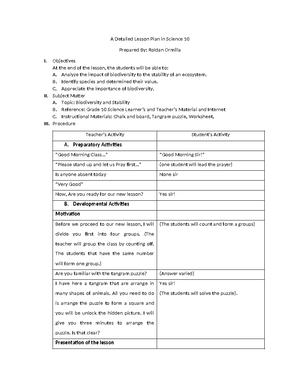 Evidences-of-Chemical-Reactions-Lesson-Plan - Lesson Plan : Evidences ...