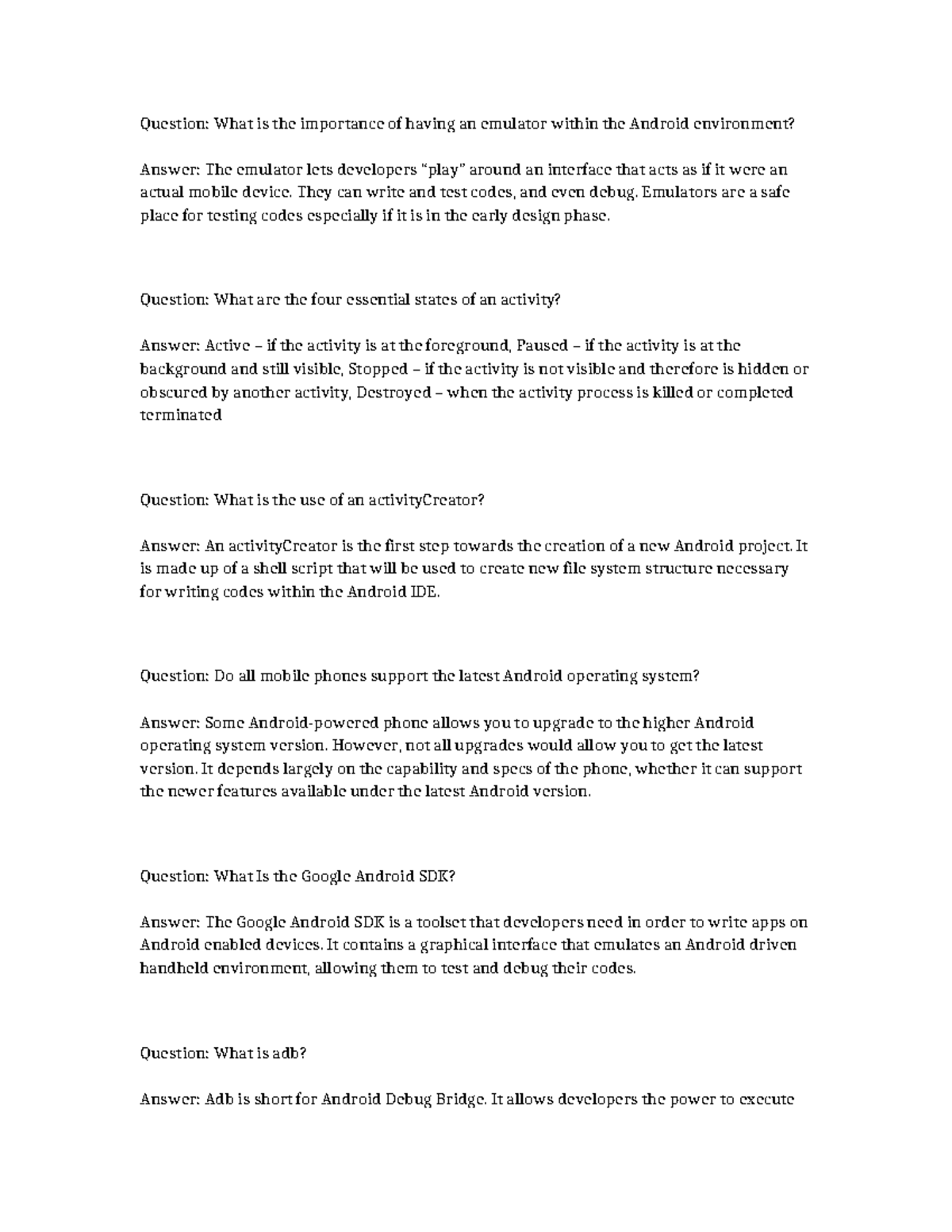 Cattleless preassigned nervation - Question: What is the importance of ...