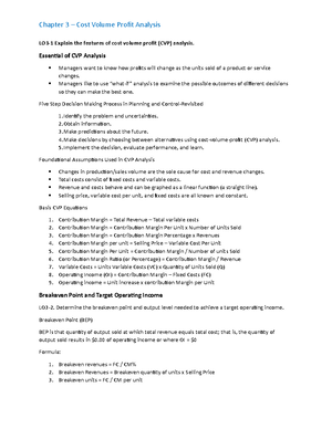 Chapter 10 - Determining How Costs Behave - Basic Assumptions and ...