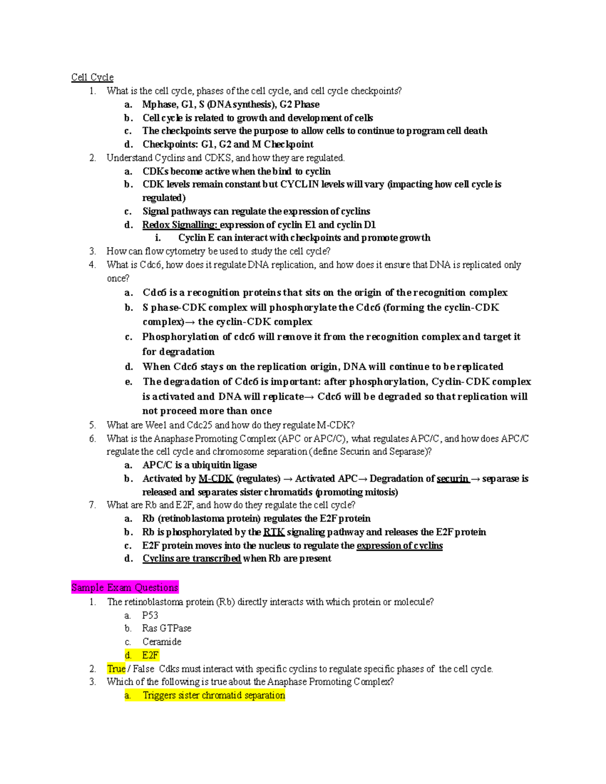 Cell Hell Exam 3 Study Guide Cell Cycle 1 What Is The Cell Cycle cell-hell-exam-3-study-guide-cell-cycle-1-what-is-the-cell-cycle