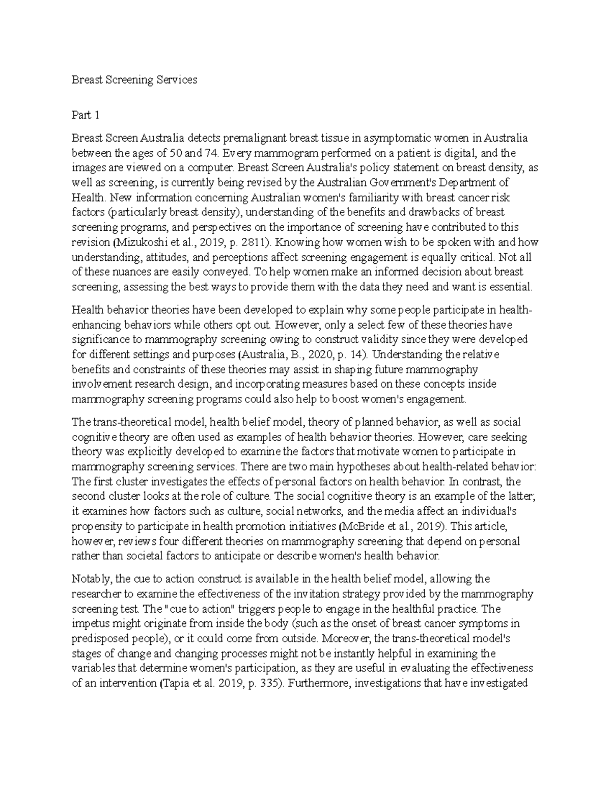 Breast Screening Services - Every mammogram performed on a patient is ...