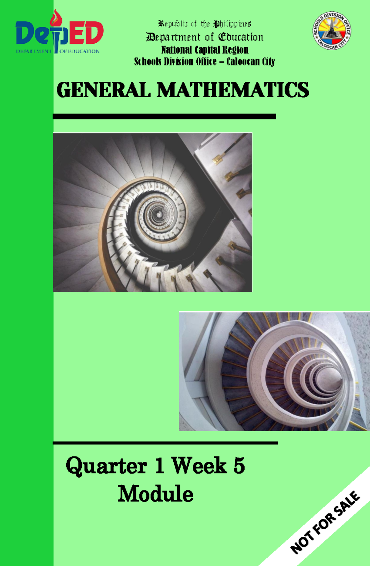 General Mathematics Quarter 2 Week 5 GENERAL MATHEMATICS Quarter 1