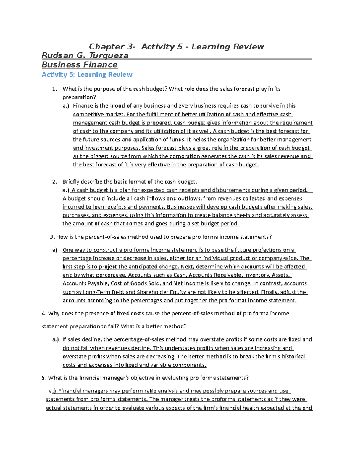 Chapter 3- Activity 5 - Learning Review - Chapter 3- Activity 5 ...