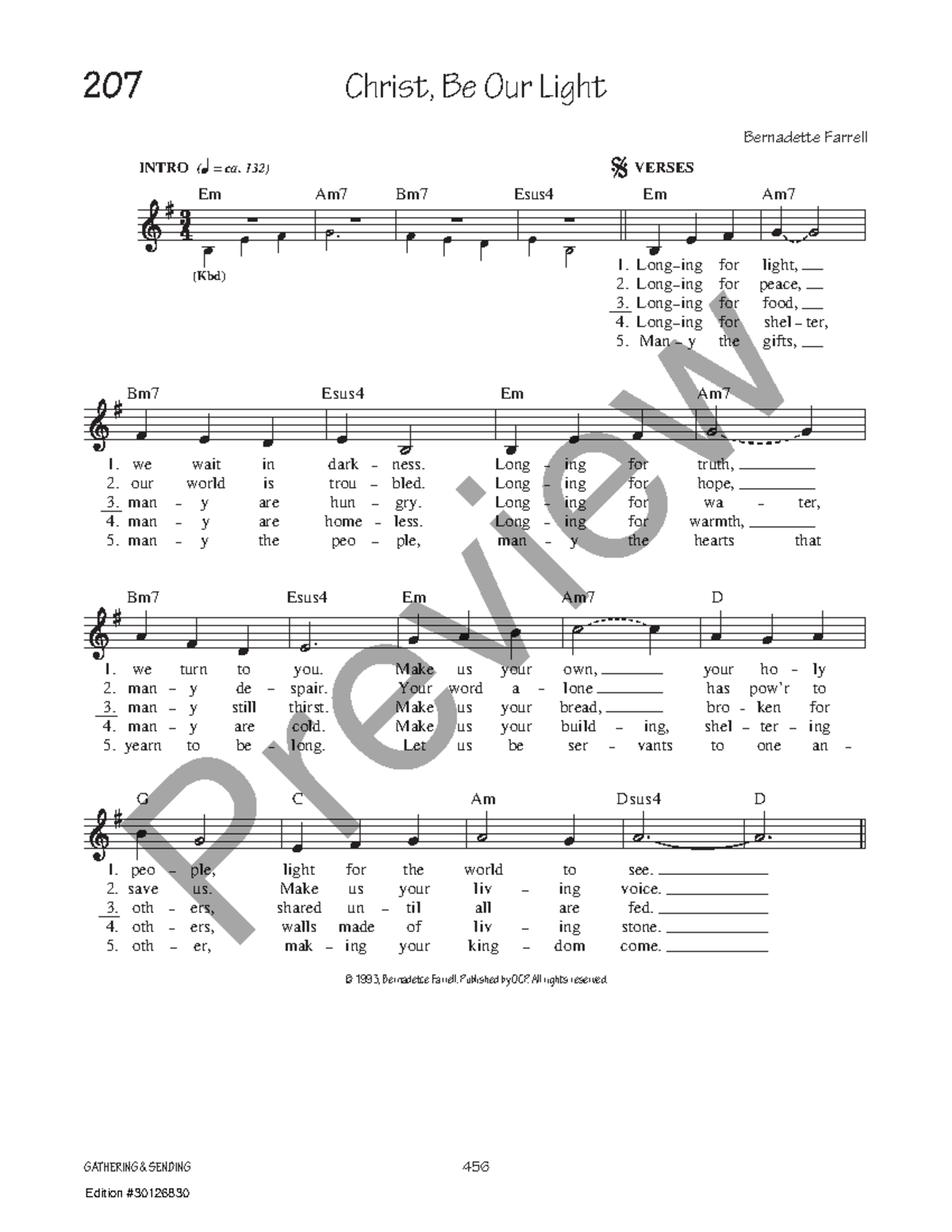 Christ be our Light - 456 207 Christ, Be Our Light Bernade e Farrell 1 ...