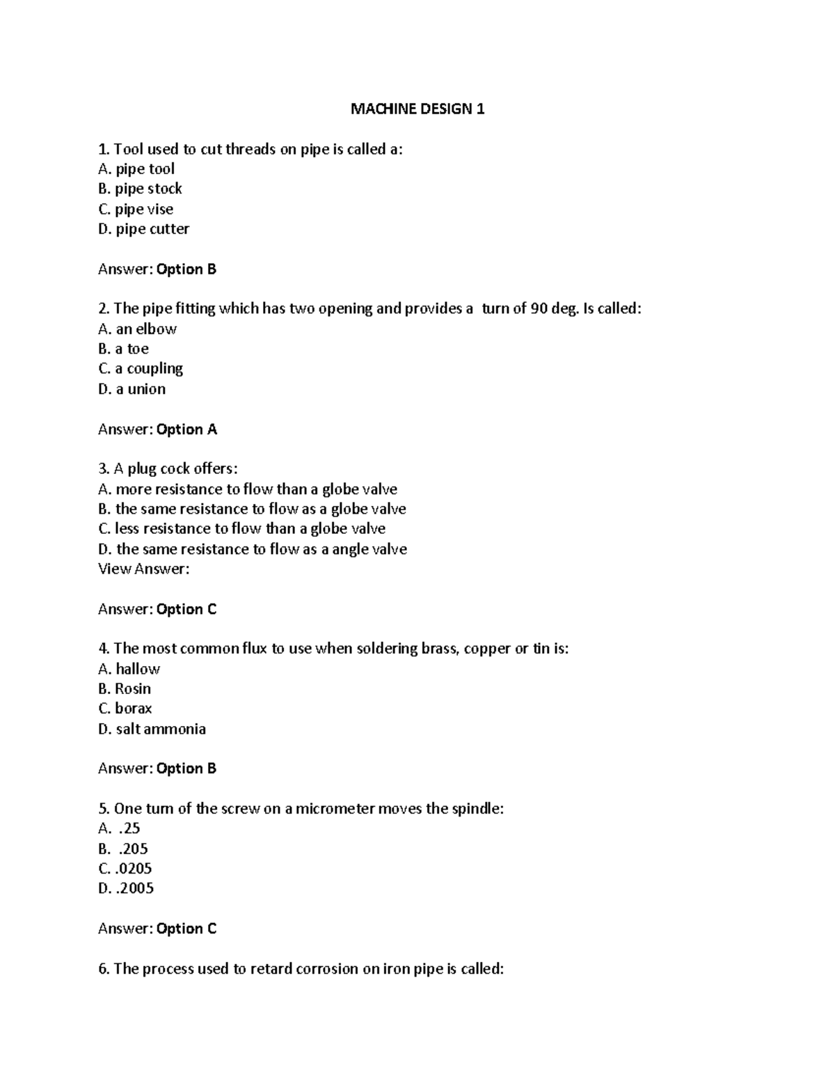Machine Design 1 - TIP - Studocu