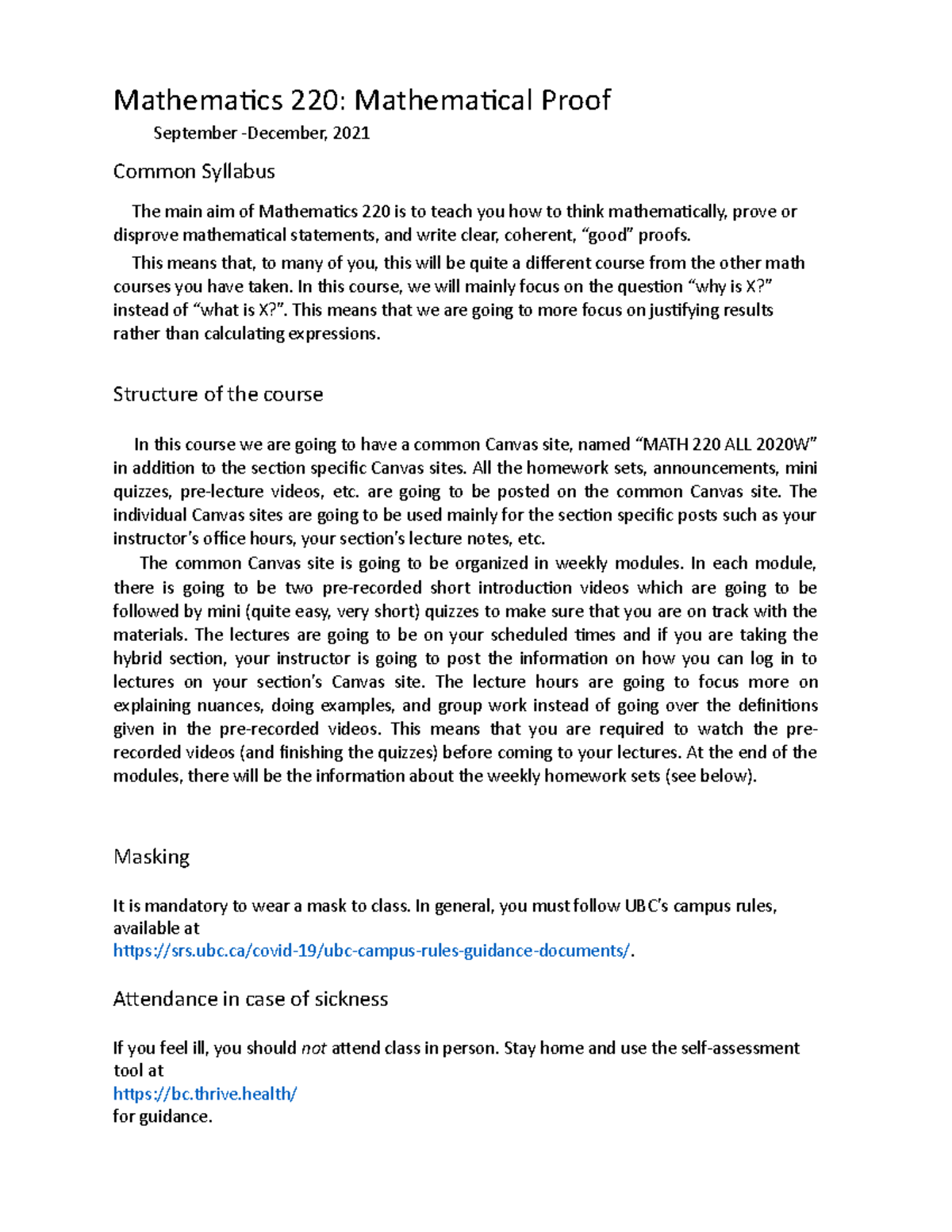 MATH 220 wt1 course outline - Mathematics 220: Mathematical Proof ...