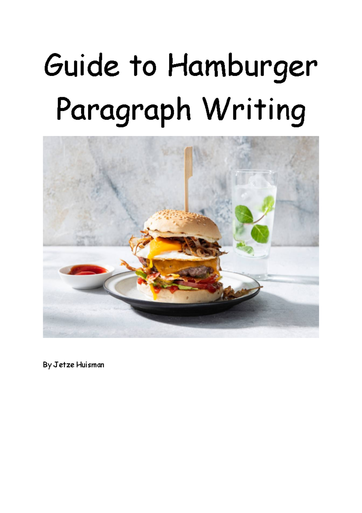 Hamburger writing 2023 - Guide to Hamburger Paragraph Writing By Jetze ...