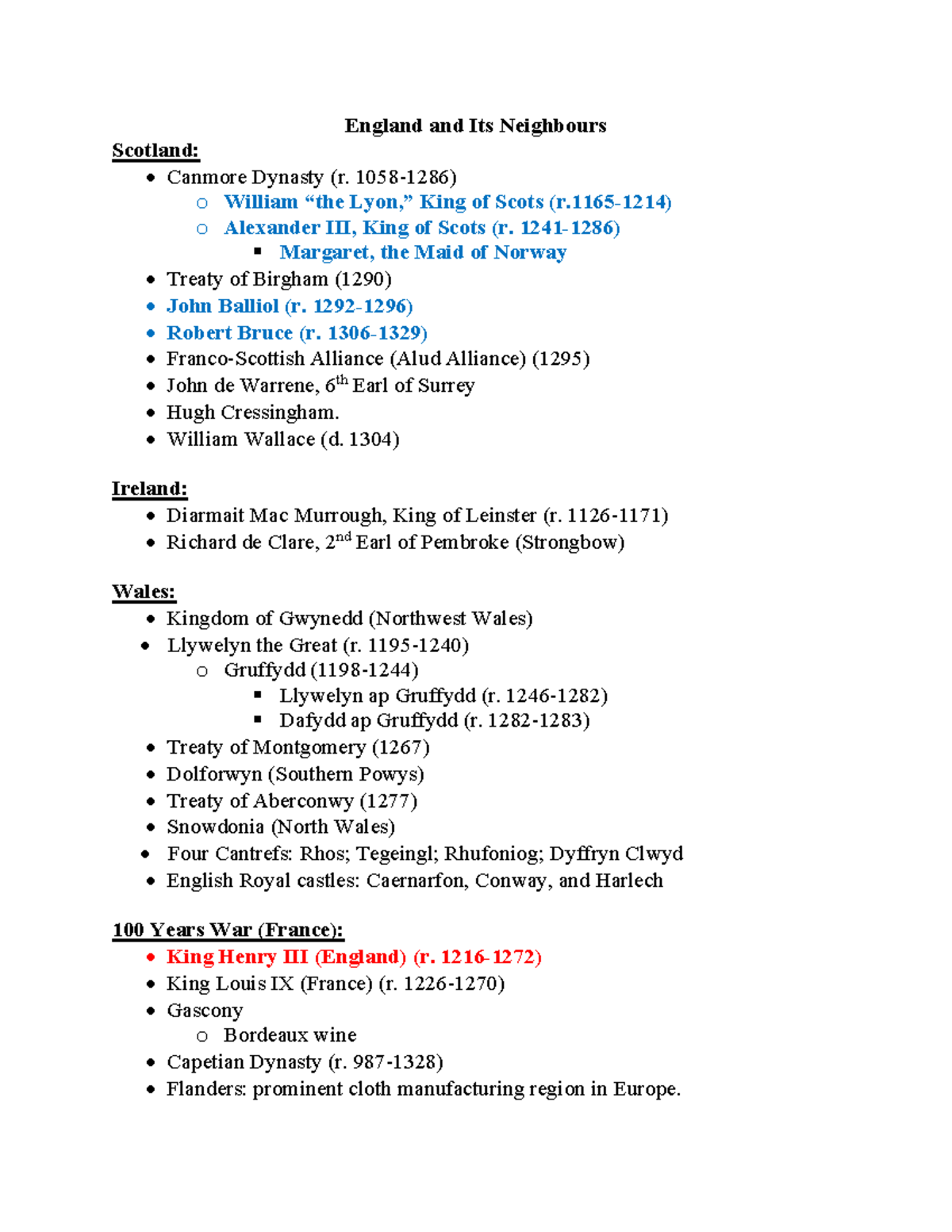 Lecture 4 England's Neighbours - England and Its Neighbours Scotland ...