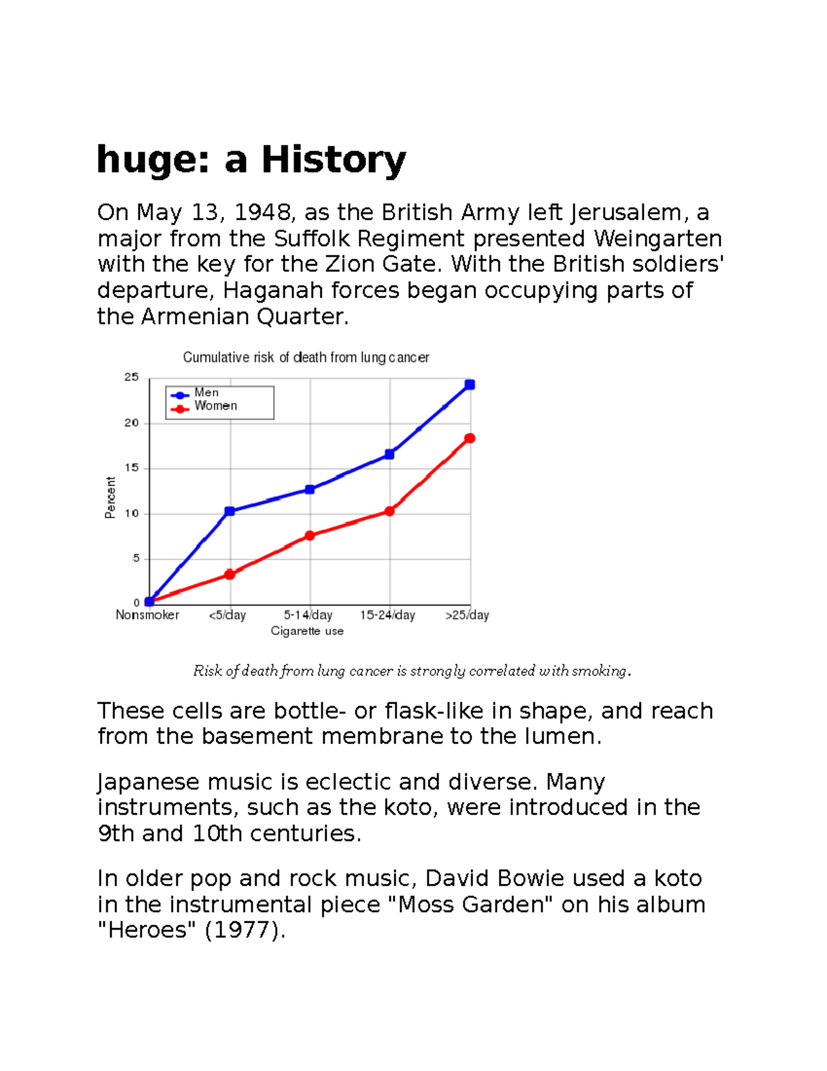 An Explanation of the Quantitative Data - huge: a History On May 13 ...