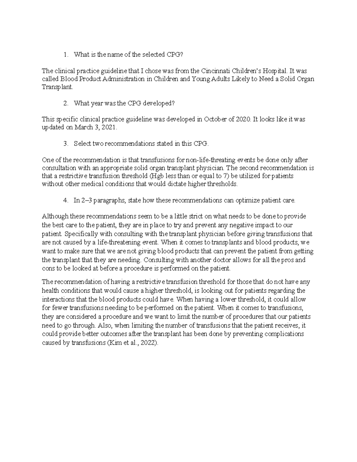 Introduction To Clinical Practice Guidelines What Is The Name Of The