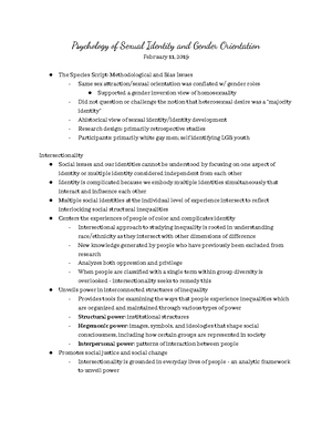 Identities and Labeling - Psych 344 // Psychology of Gender Identity ...