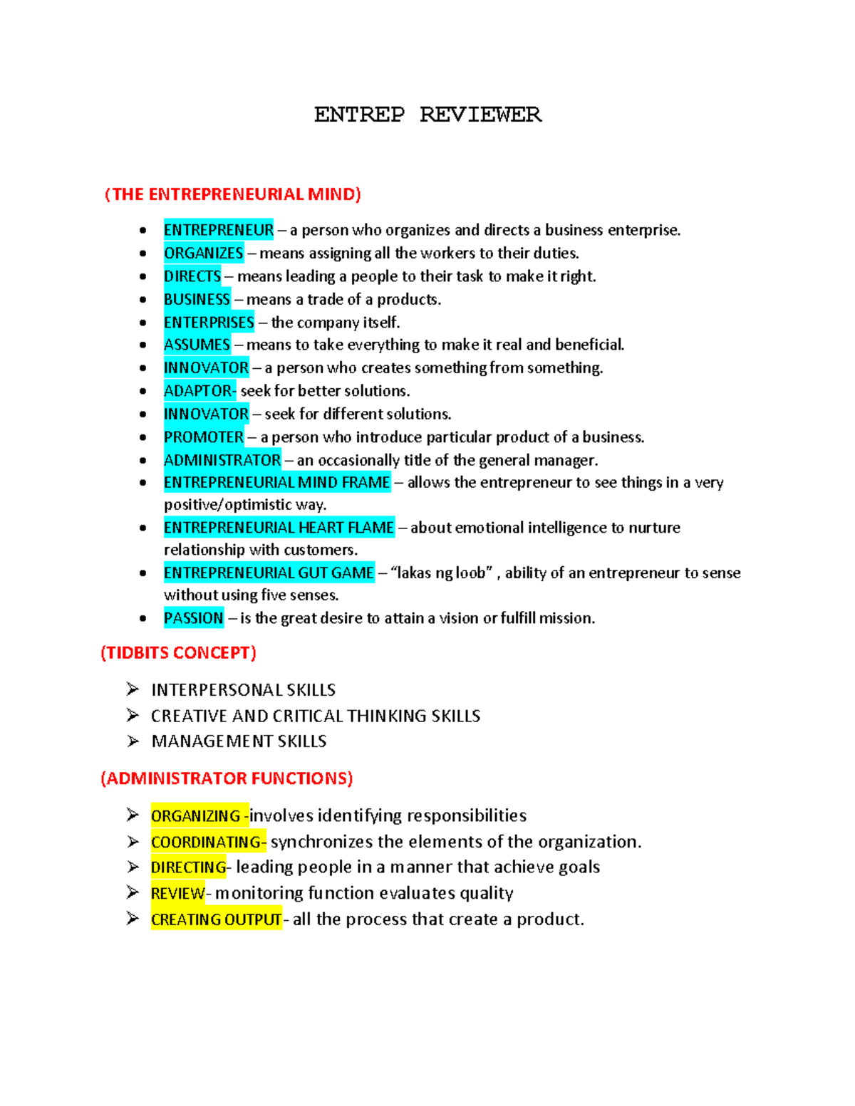 Entrep- Reviewer - bweset - ENTREP REVIEWER (THE ENTREPRENEURIAL MIND ...
