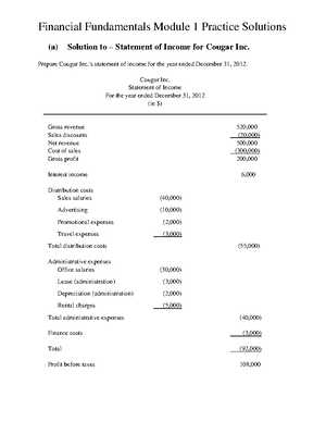 Module 1 - Exercises supporting instructional objectives - University ...