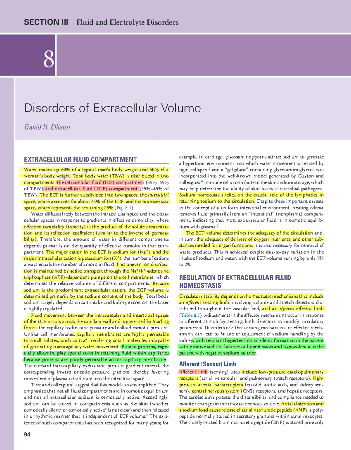 Comprehensive Clinical nephrology 7th 2 - 94 SECTION III Fluid and ...