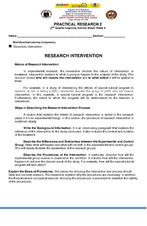 Scribd - prac research grade 12 - Quarter 2 – Module 3 Patterns of ...