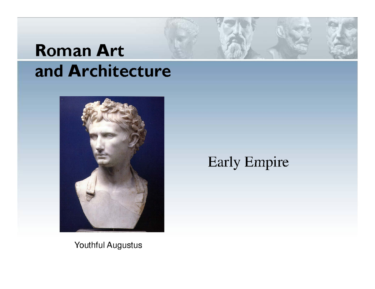 4. Roman Art and Architecture (Presentation) Author Fairfield Suisun ...