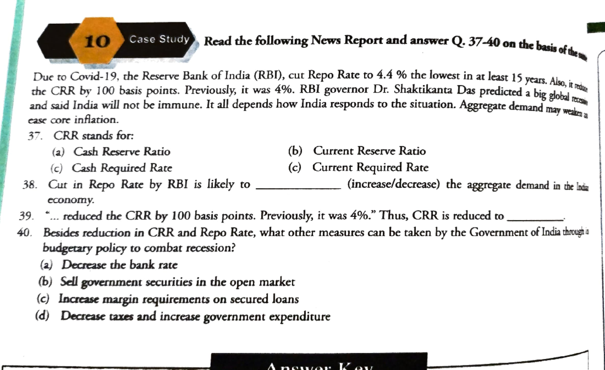 Cbq 3 - Tutorial work - 10 Case Study Read the following News Report and answer Q37-40 on the ...