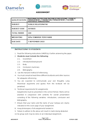 N4 Management Communication and Communication (Revised) - REPORT 191 ...