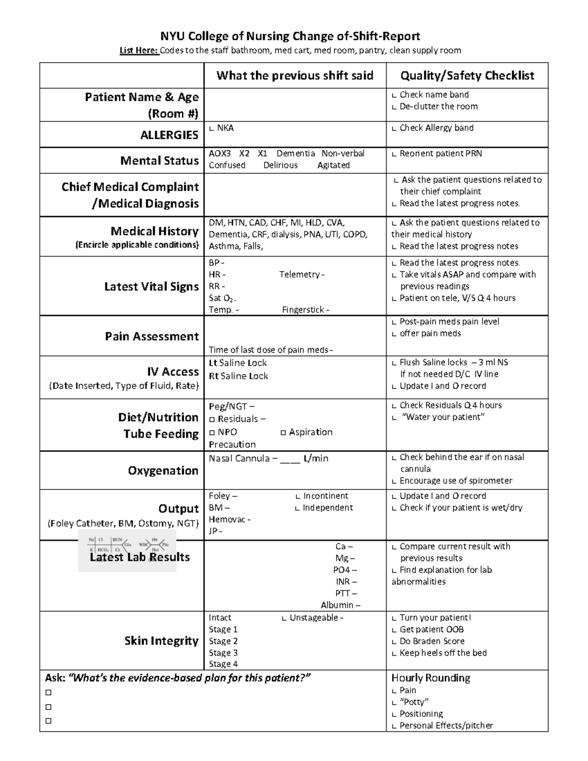 Change+of+Shift+Report+Form+Template - Copy - NYU College of Nursing ...