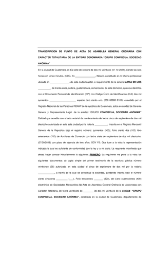 Declaracion Jurada Actualizacion RGAE - Acta Notarial de Inscripción y ...