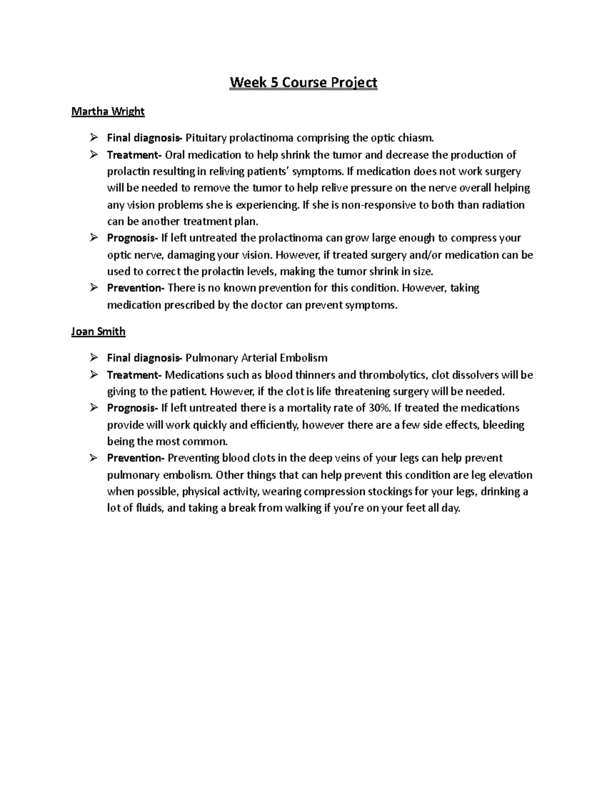 Week 5 Course Project - Week 5 Course Project Martha Wright Final ...