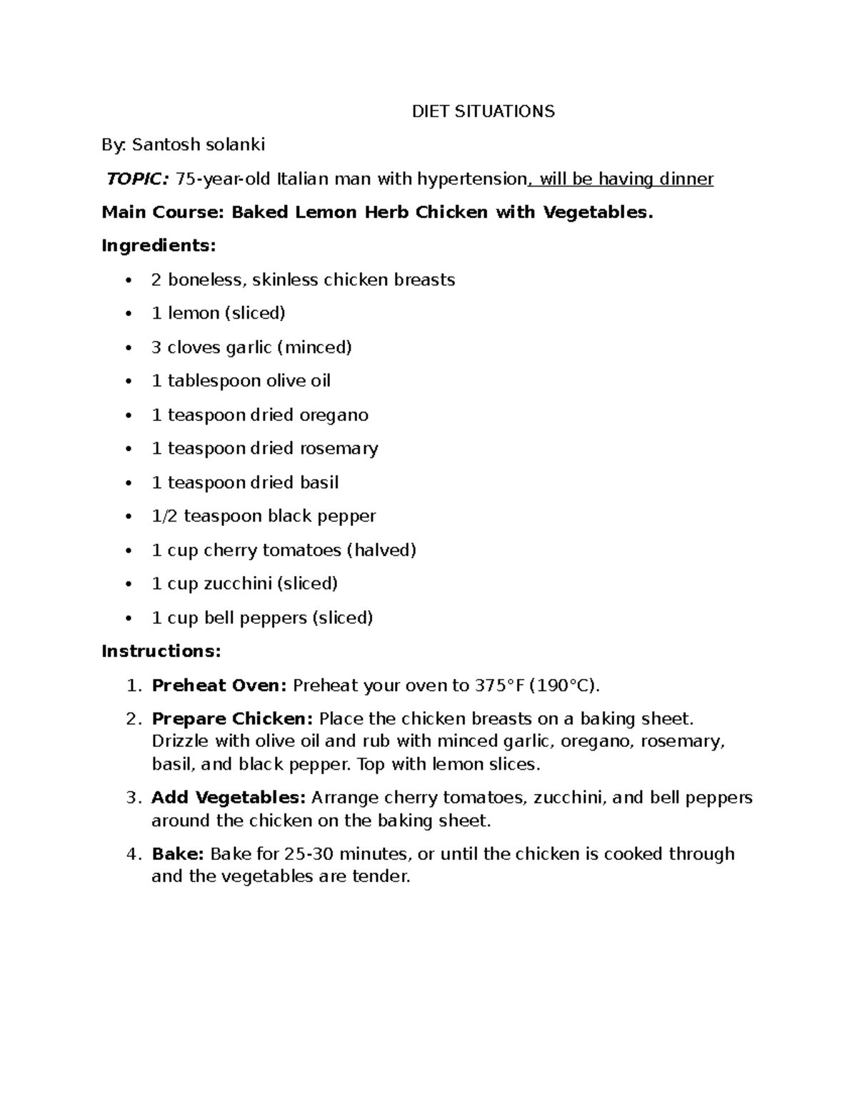 DIET Situations - what the sigma - DIET SITUATIONS By: Santosh solanki ...