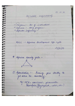 Software Engineering - CSE 320 - LPU - Studocu