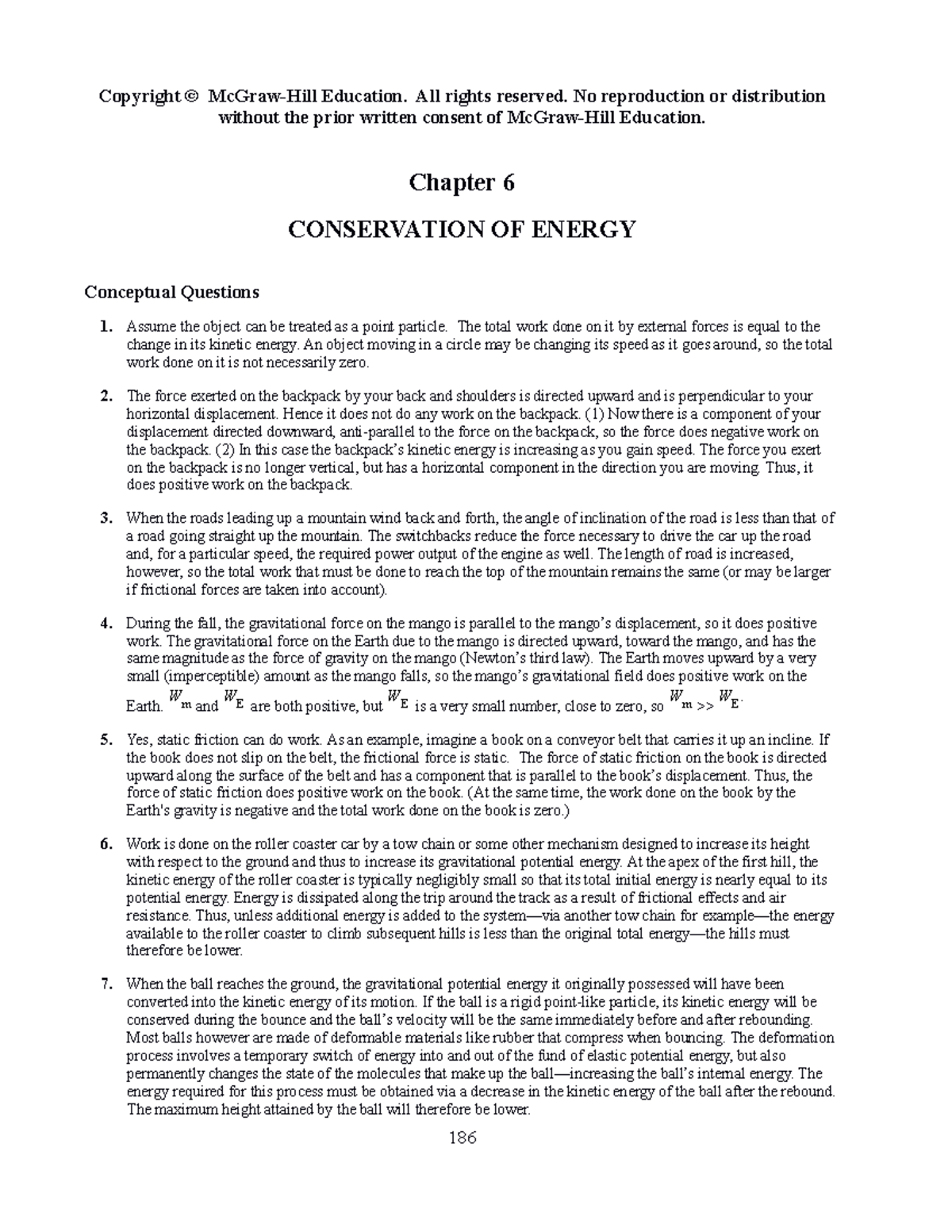 ISM Chapter 06 - Idk - Copyright © McGraw-Hill Education. All rights ...