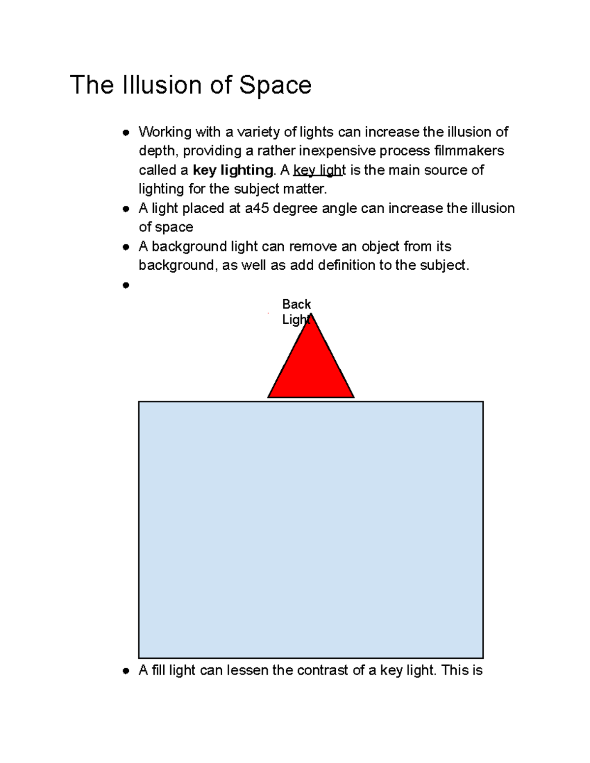 The Illusion of Space - Instructor: Cameron Moore - The Illusion of ...