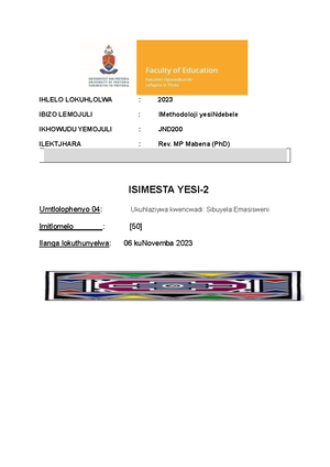 Isindebele ntibane S2 - TEST - Badneck Ntibane AFT 121 Inomboro ...