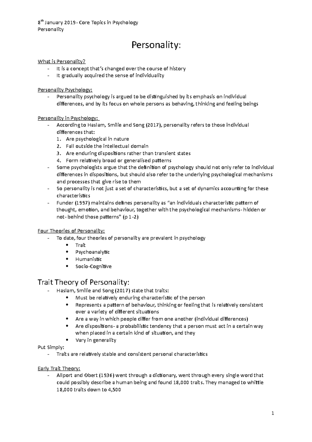 Personality in Psychology - Personality Personality: What is ...