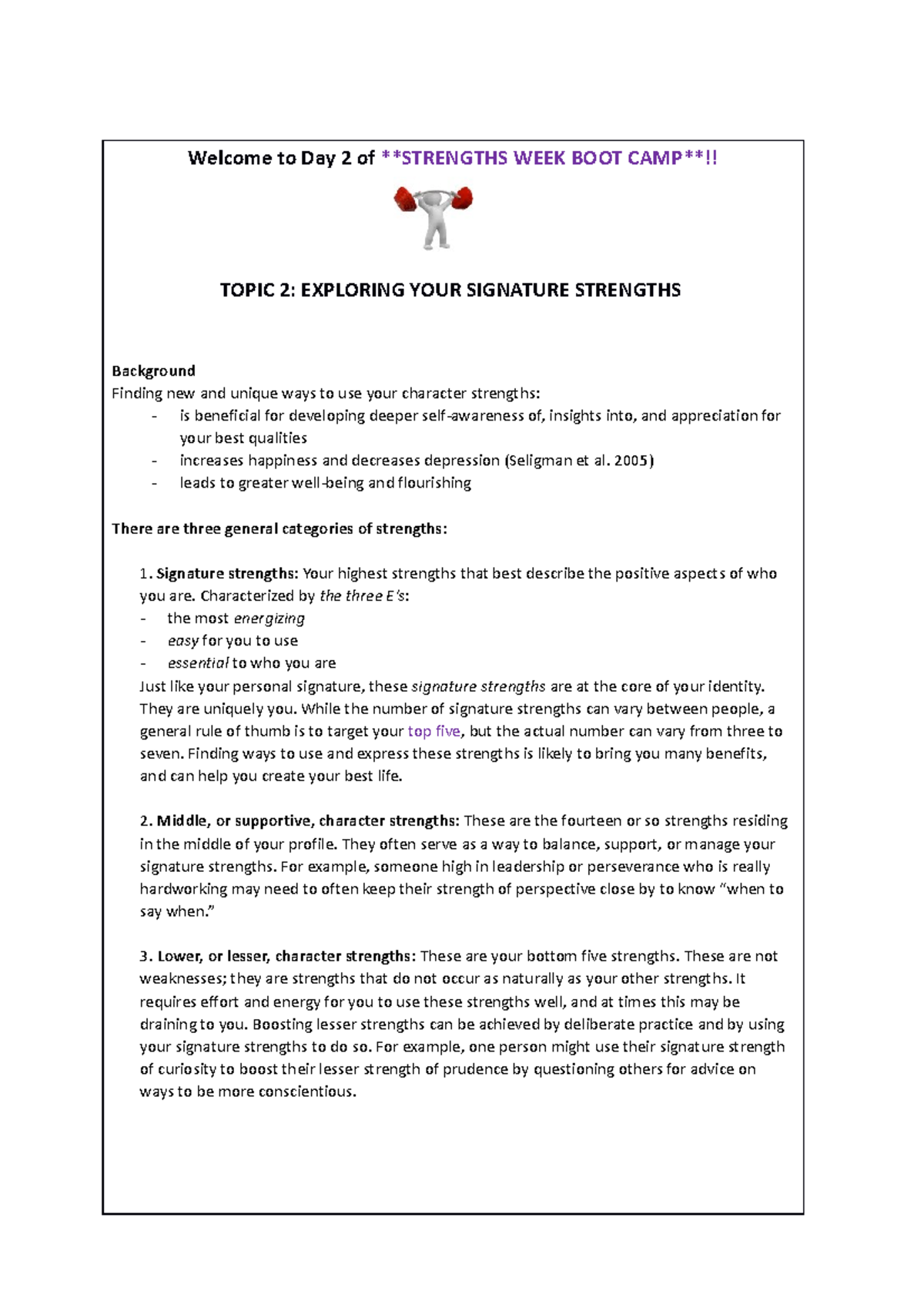 Welcome to Day 2 2022 - week 2 tutoral worksheet that makes up final ...
