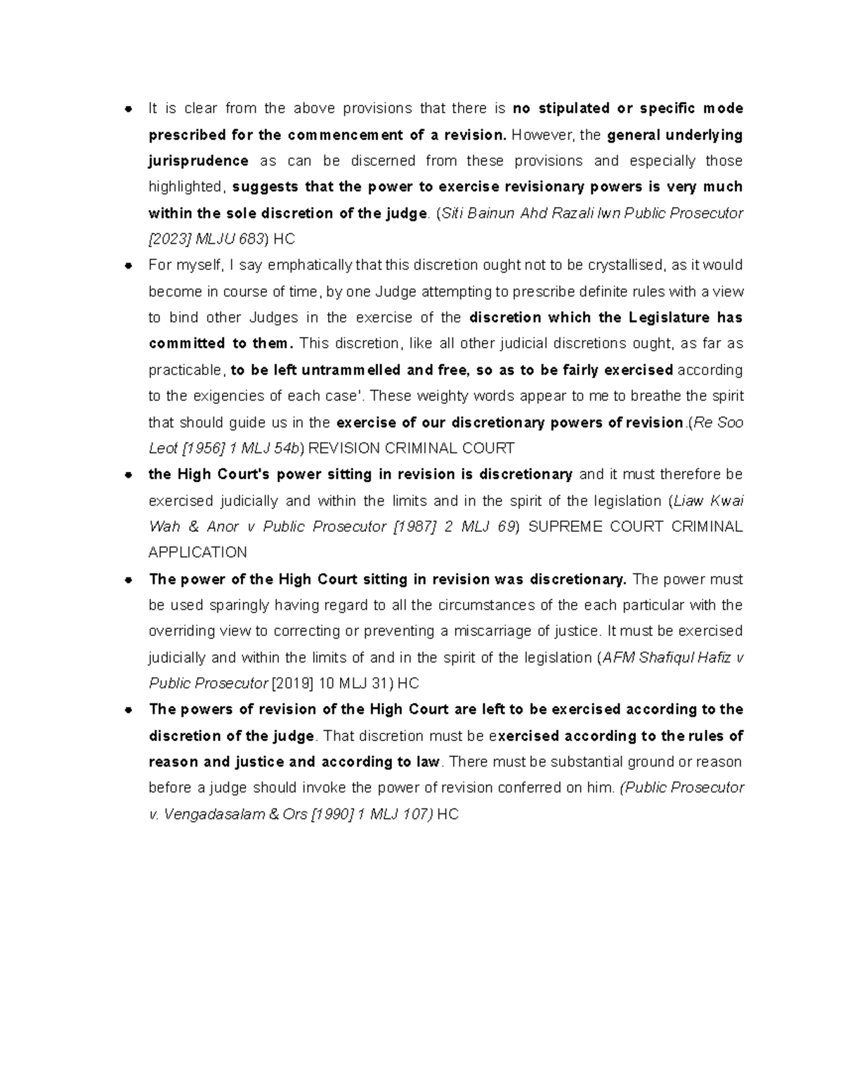 Judge Discretionary Power - It is clear from the above provisions that ...