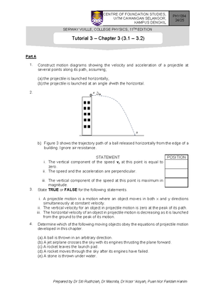 Assignment Physics - PHY PHYSICS ASSIGNMENT SEMESTER ONE : QUESTION 1 ...