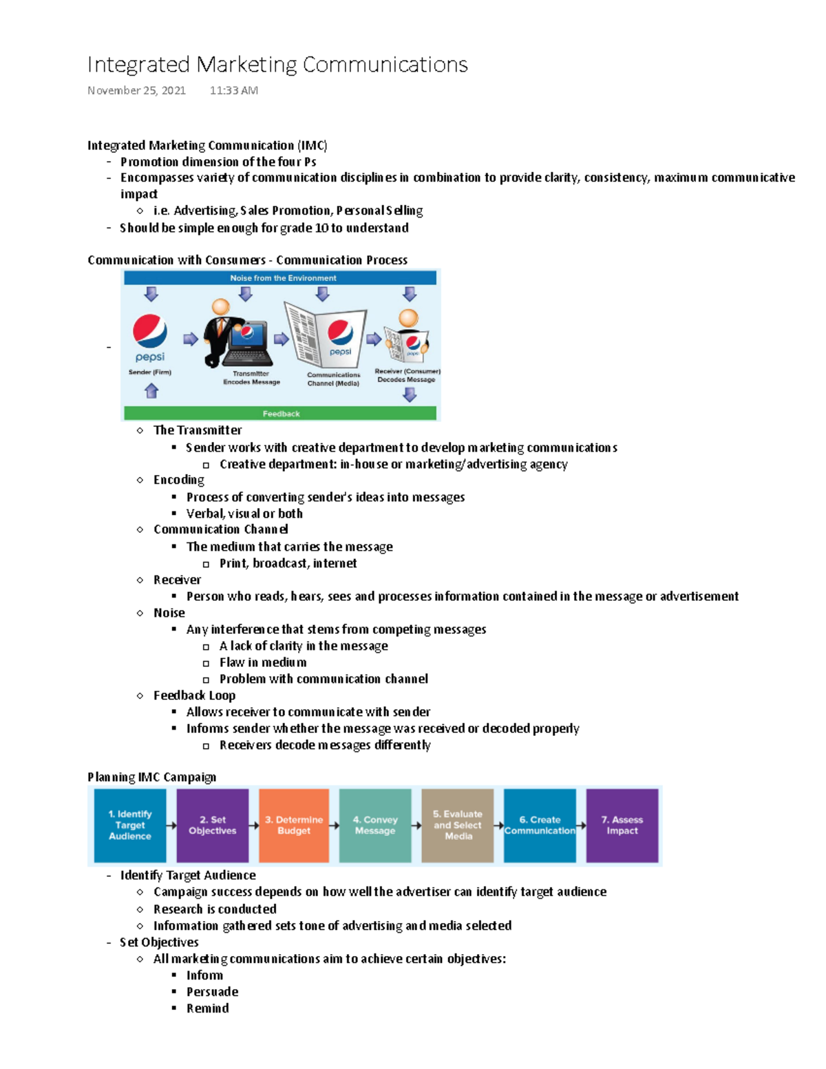 Chapter 14 Lecture Notes - Integrated Marketing Communications - - Studocu