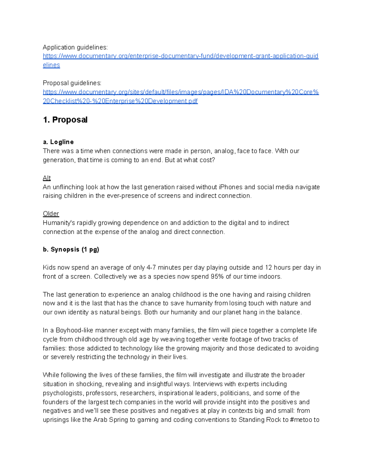 The World As We Know It- IDA application - Application guidelines ...