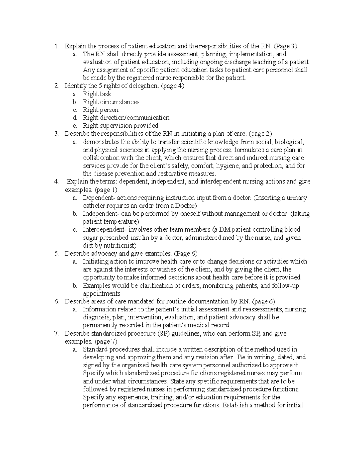 Week 4 Review of BRN Assignment - Explain the process of patient ...