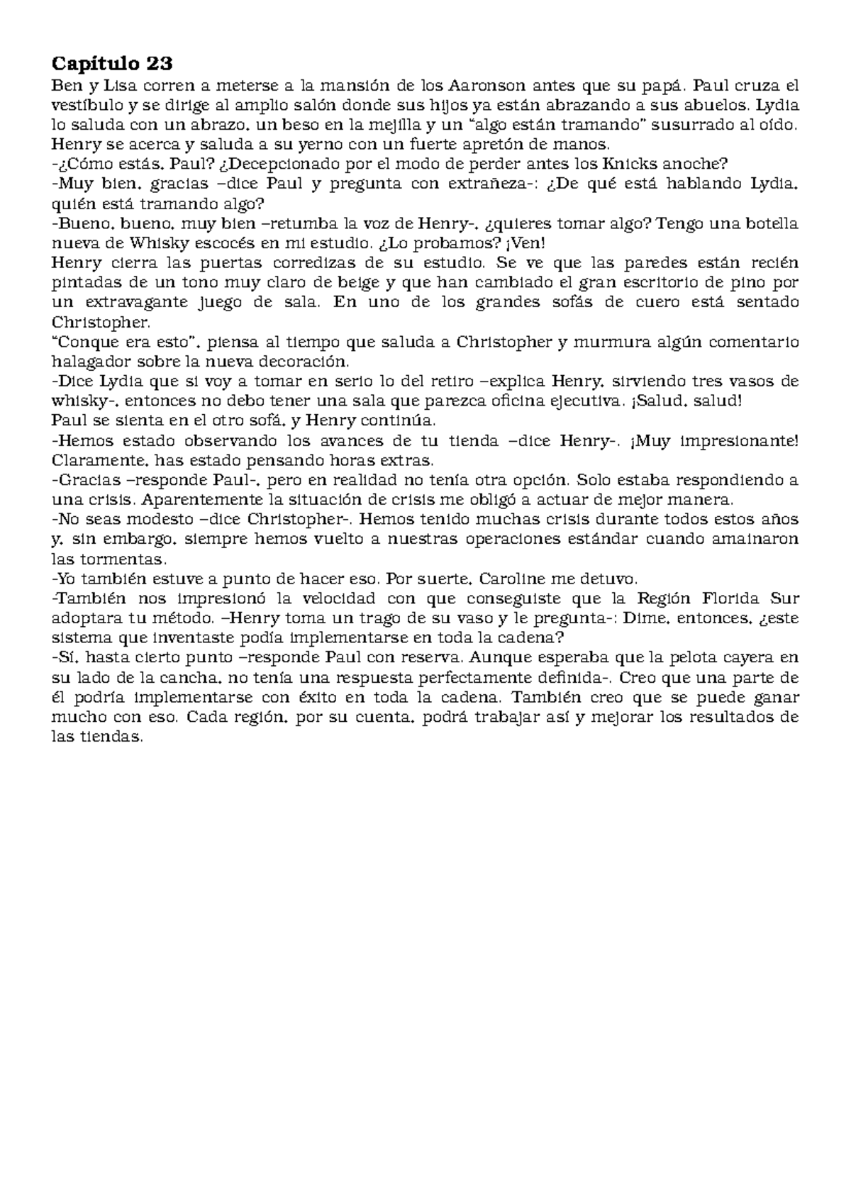 Capítulo 23 - Capitulos - Capítulo 23 Ben y Lisa corren a meterse a la ...