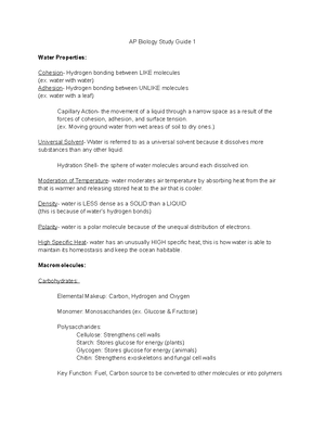 Ap bio - AP Bio notes. - Studocu
