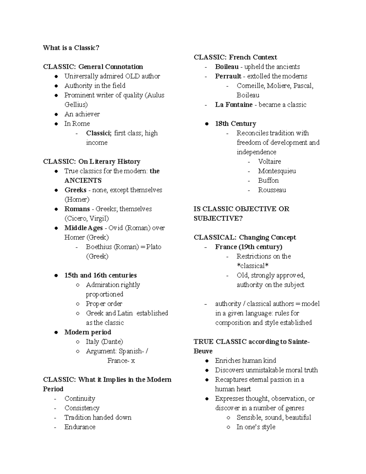 What is a Classic - What is a Classic? CLASSIC: General Connotation ...