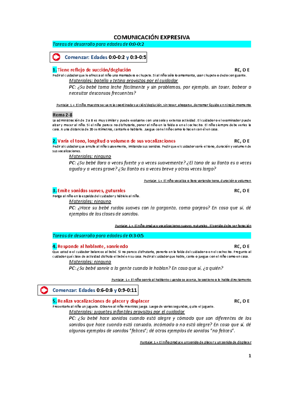Protocolo Comunicacion Expresiva - COMUNICACIÓN EXPRESIVA Tareas de ...