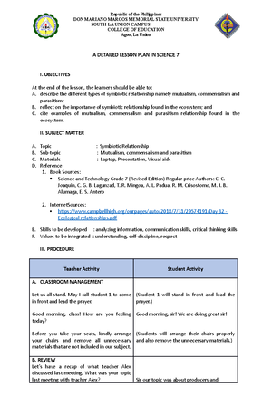 Sample Portfolio for Teaching Interns - FROM THEORIES TO PRACTICE: A ...