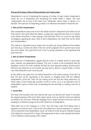 Legal Language - Journal - DIFFERENT PARTS OF A STATUTE LEGAL LANGUAGE ...