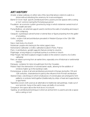 ART History Notes - ART HISTORY Byzantine Empire: also referred to as ...