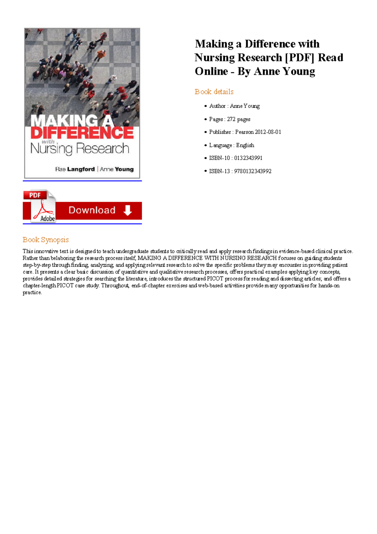 Making a Difference with - NSG5123 - Algonquin College - Studocu