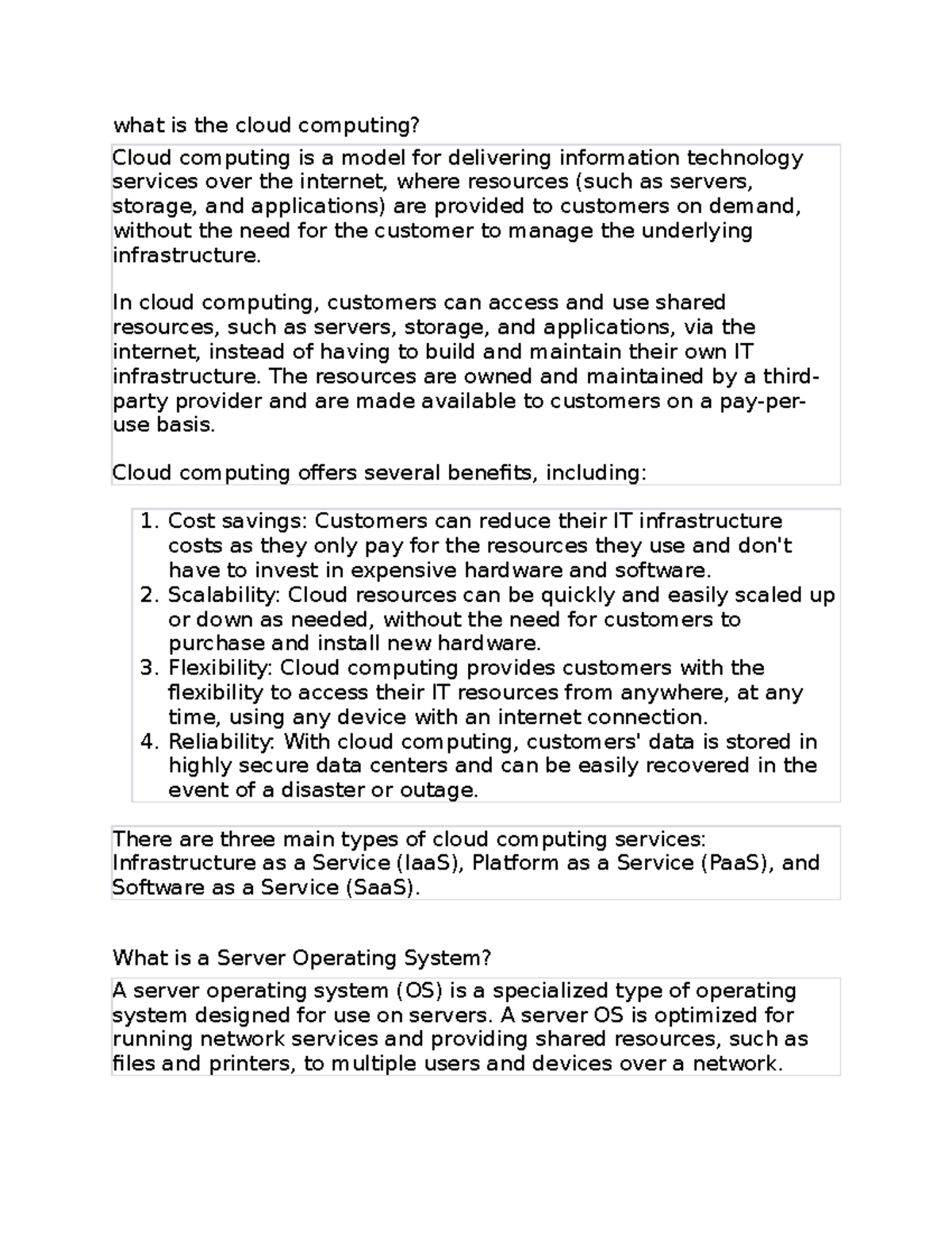 MST cloud quiz - Mandatory Weekly quize - what is the cloud computing ...