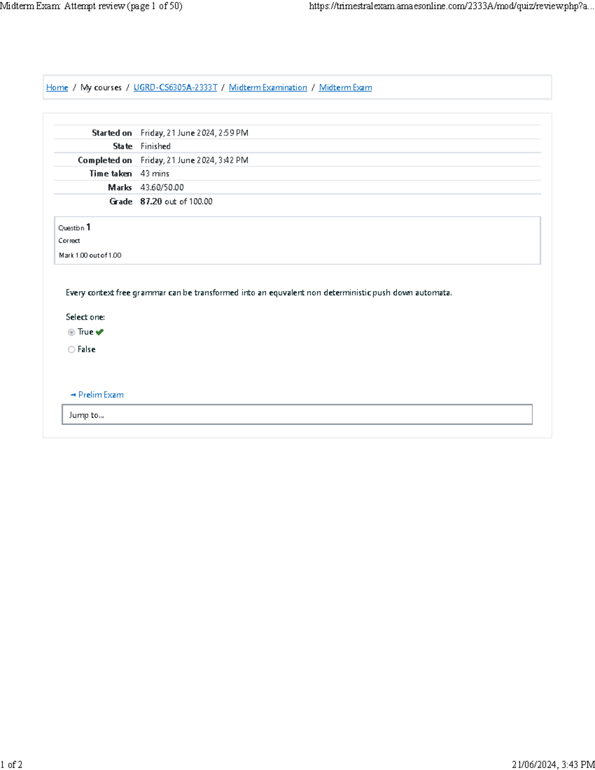 UGRD-CS6305A Midterm EXAM - Home / My courses / UGRD-CS6305A-2333T ...