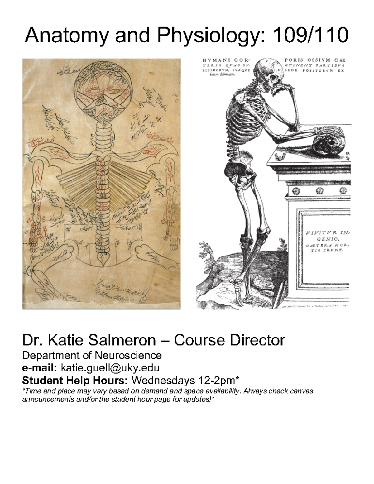 Anatomy Unit 1 Notes Packet - Anatomy and Physiology: 109/ Dr. Katie ...