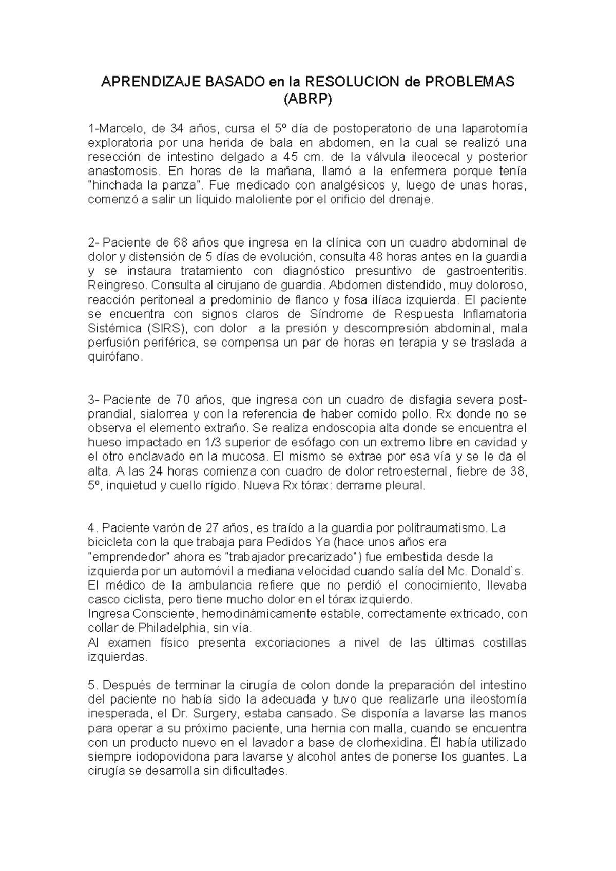 ABRP 1-2023 - abrp - APRENDIZAJE BASADO en la RESOLUCION de PROBLEMAS ...