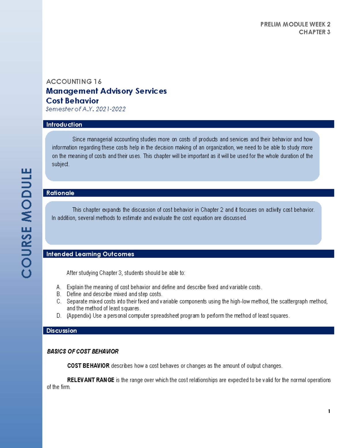 Module Week 2 Acctg 1 6 - Documents are not mine credit to the right ...
